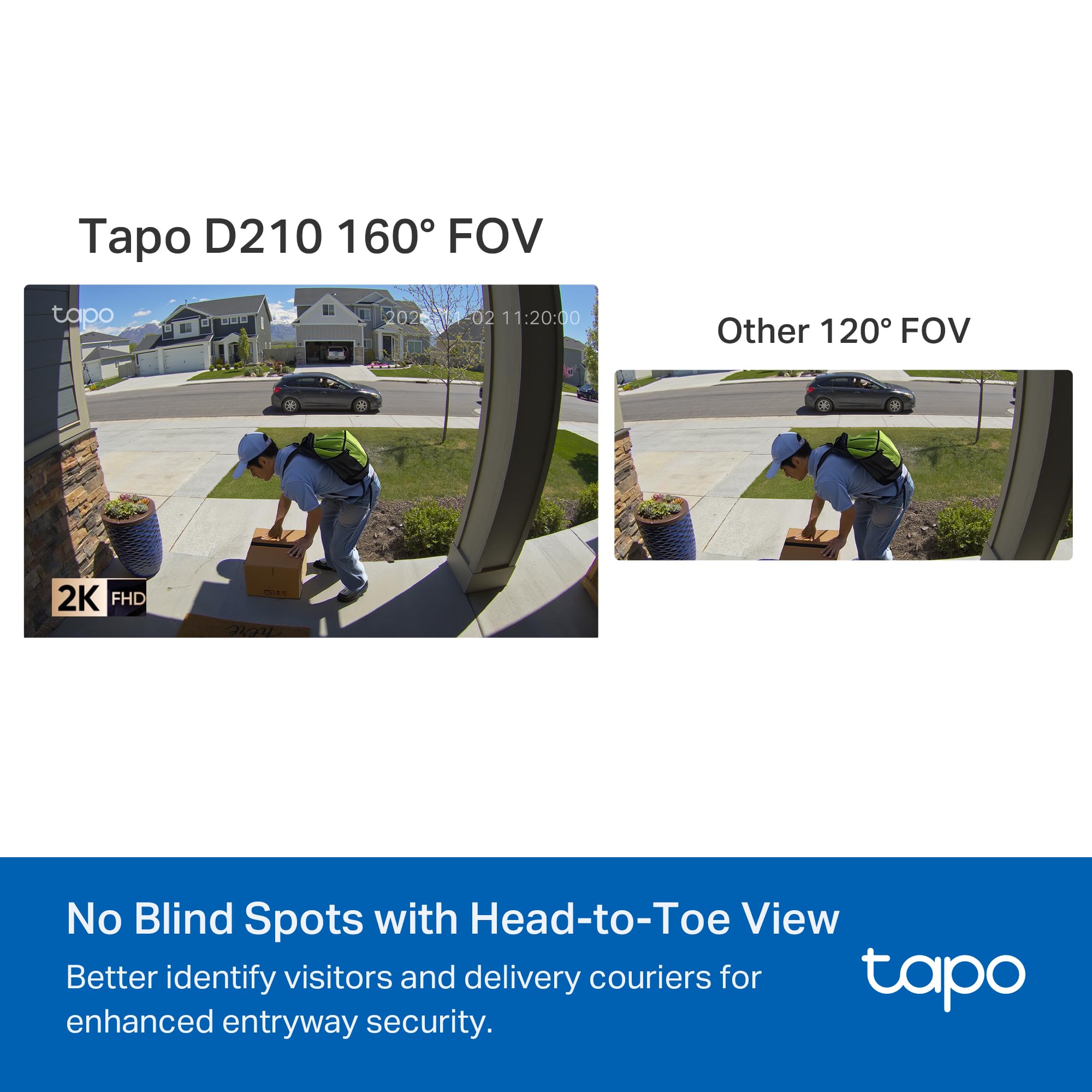 Mua TP-Link Tapo Smart Video Doorbell Camera Wireless with Chime, 2K with Full Color Night Vison ...