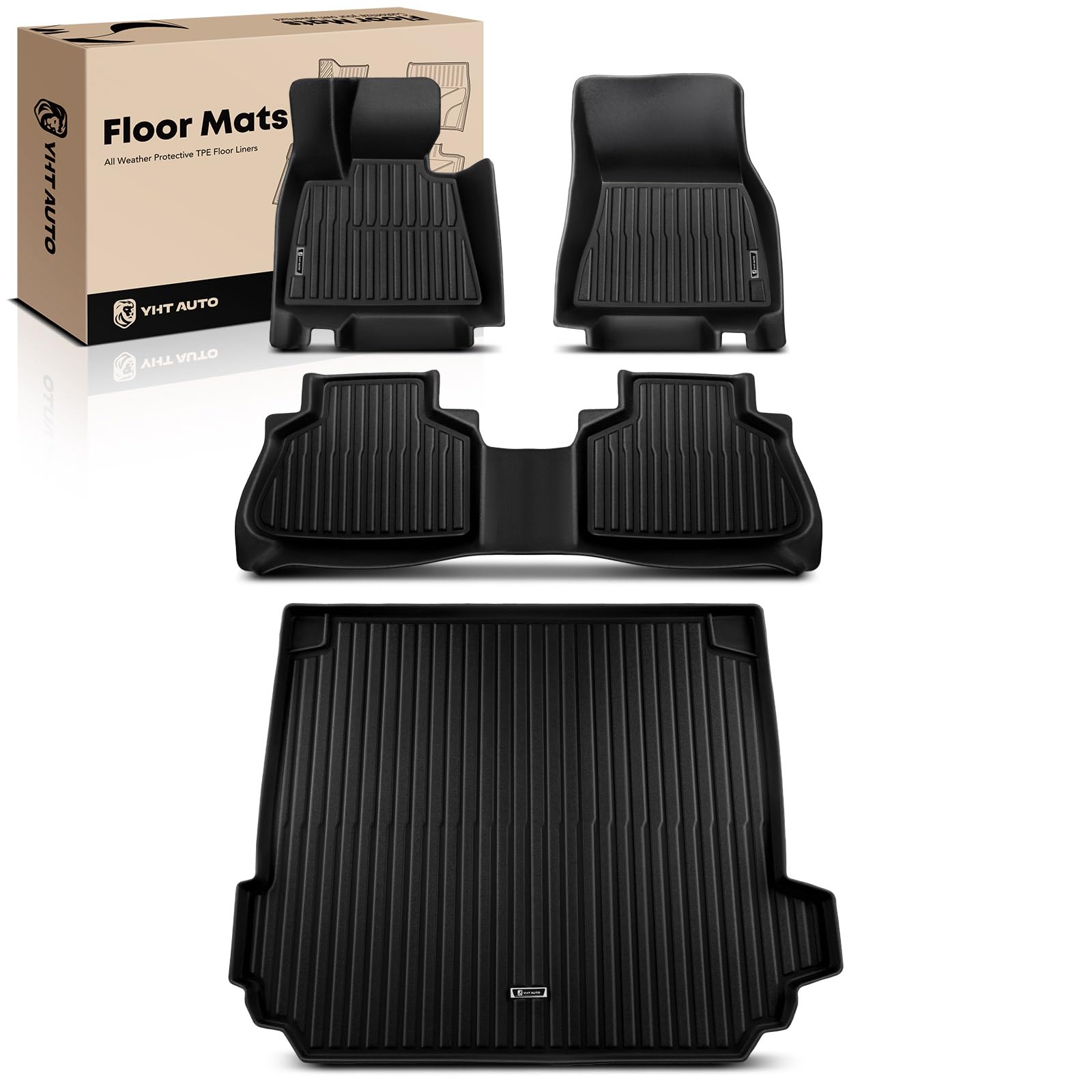 YHTAUTO Floor Mats & Cargo Mat Fit 2019-2025 BMW X5 G05, TPE All ...