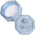 Amazon.com: Vicoter Velvet Ring Box, Ring Box 2 Slots Ring Gift Box ...
