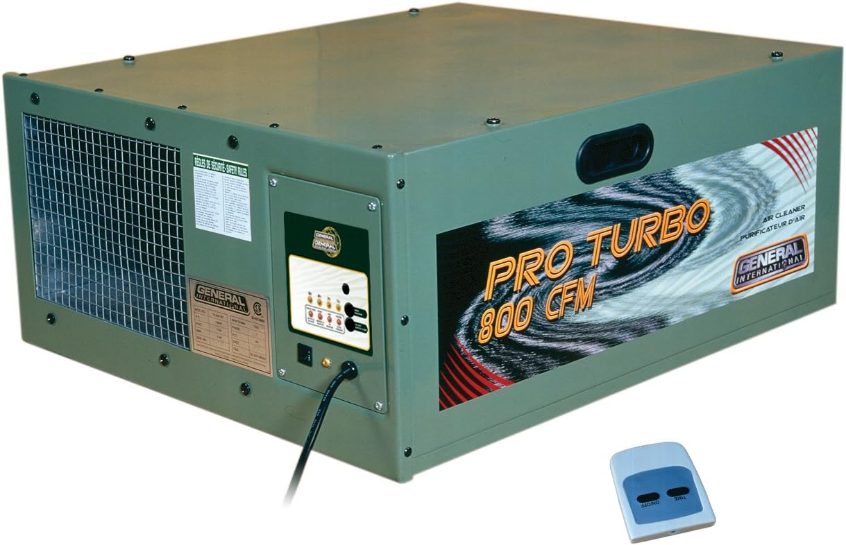 General International 10-550 M1 Pro Turbo 800 CFM Air Cleaning System ...