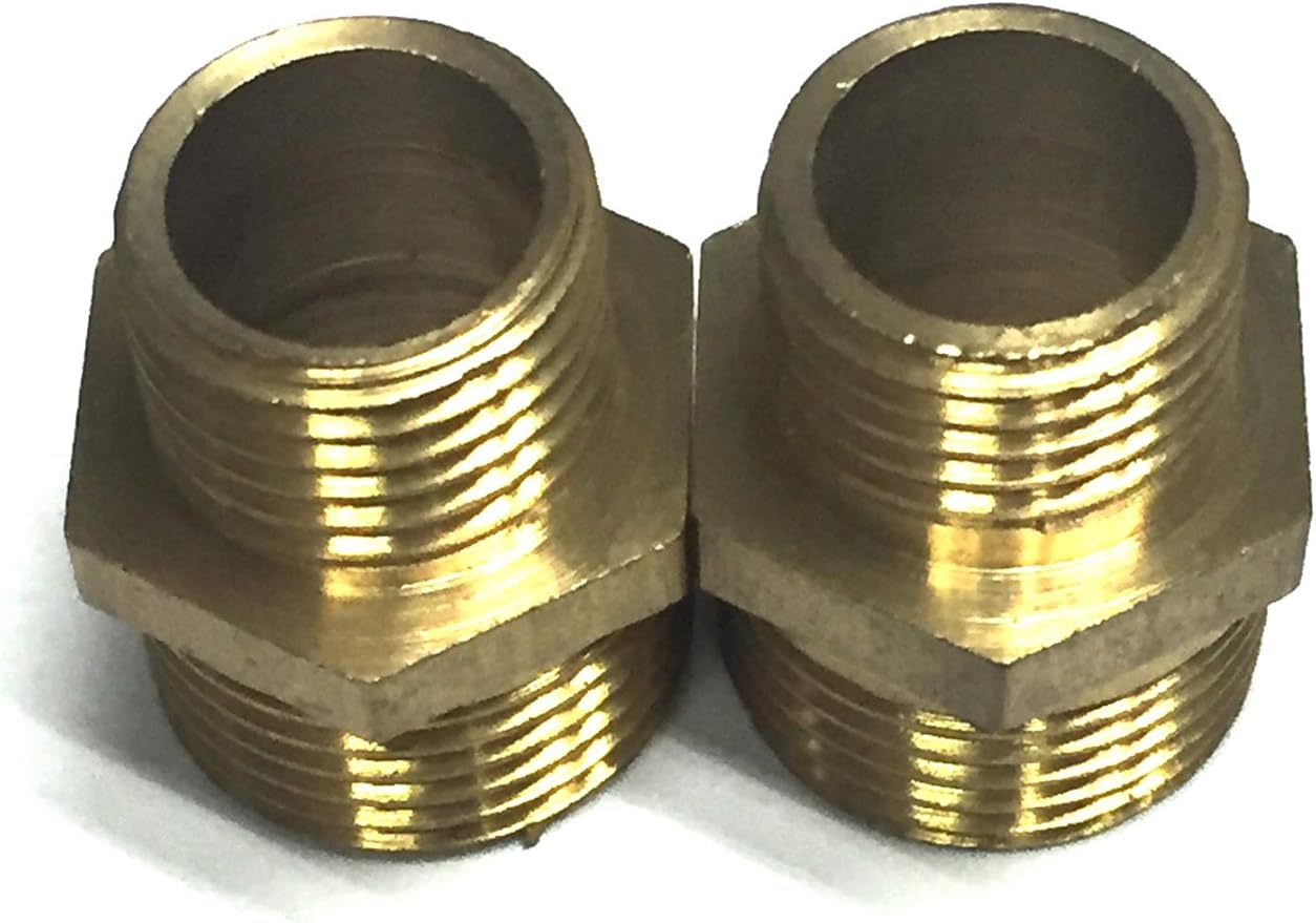 VEDA 2 pecs Brass Hose Tap Connector Male Thread Plumbing Water Pipe ...