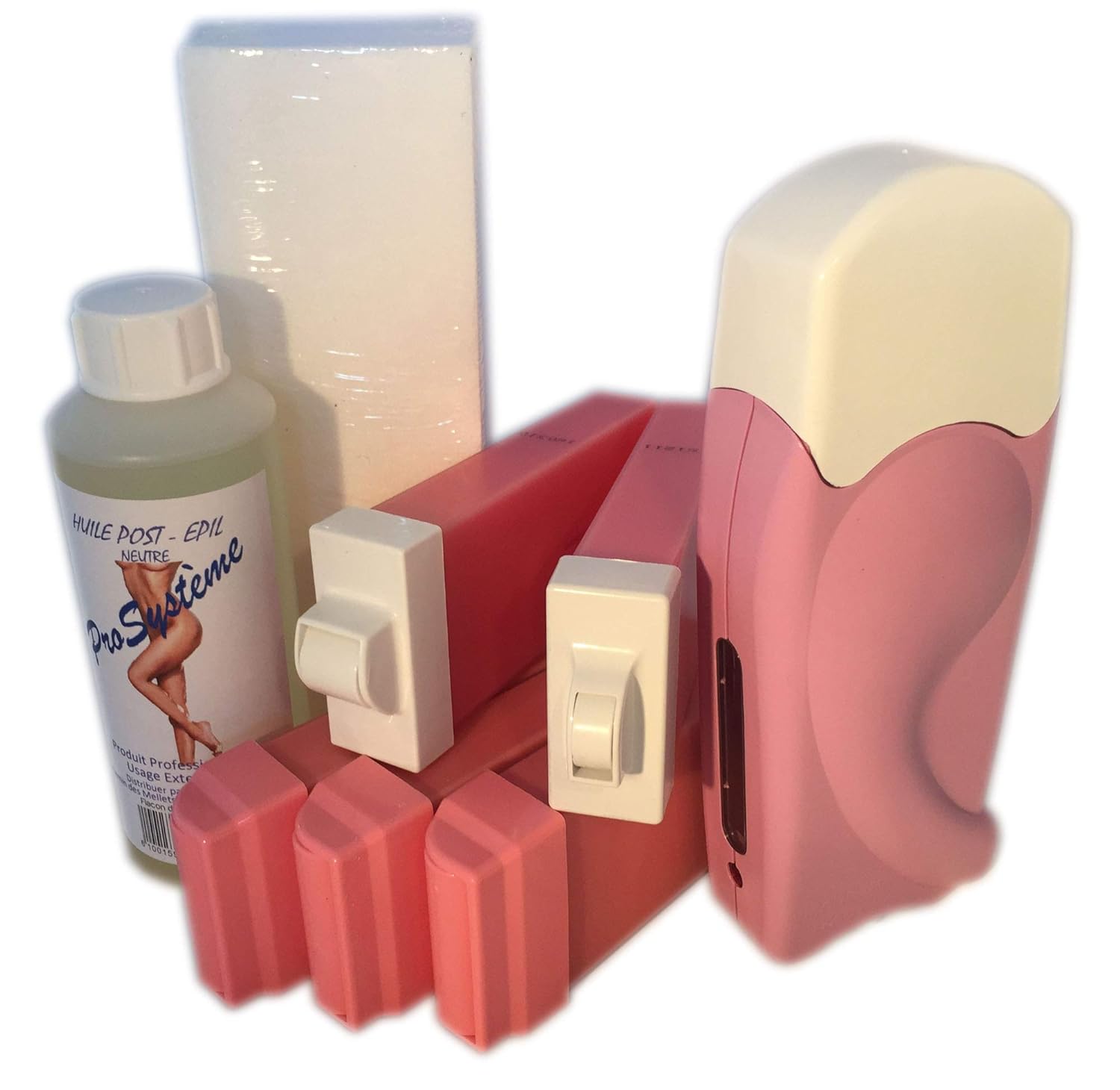 EpilWax Hair Removal Waxing Kit - With 5 Rose Wax Roll On Refill ...