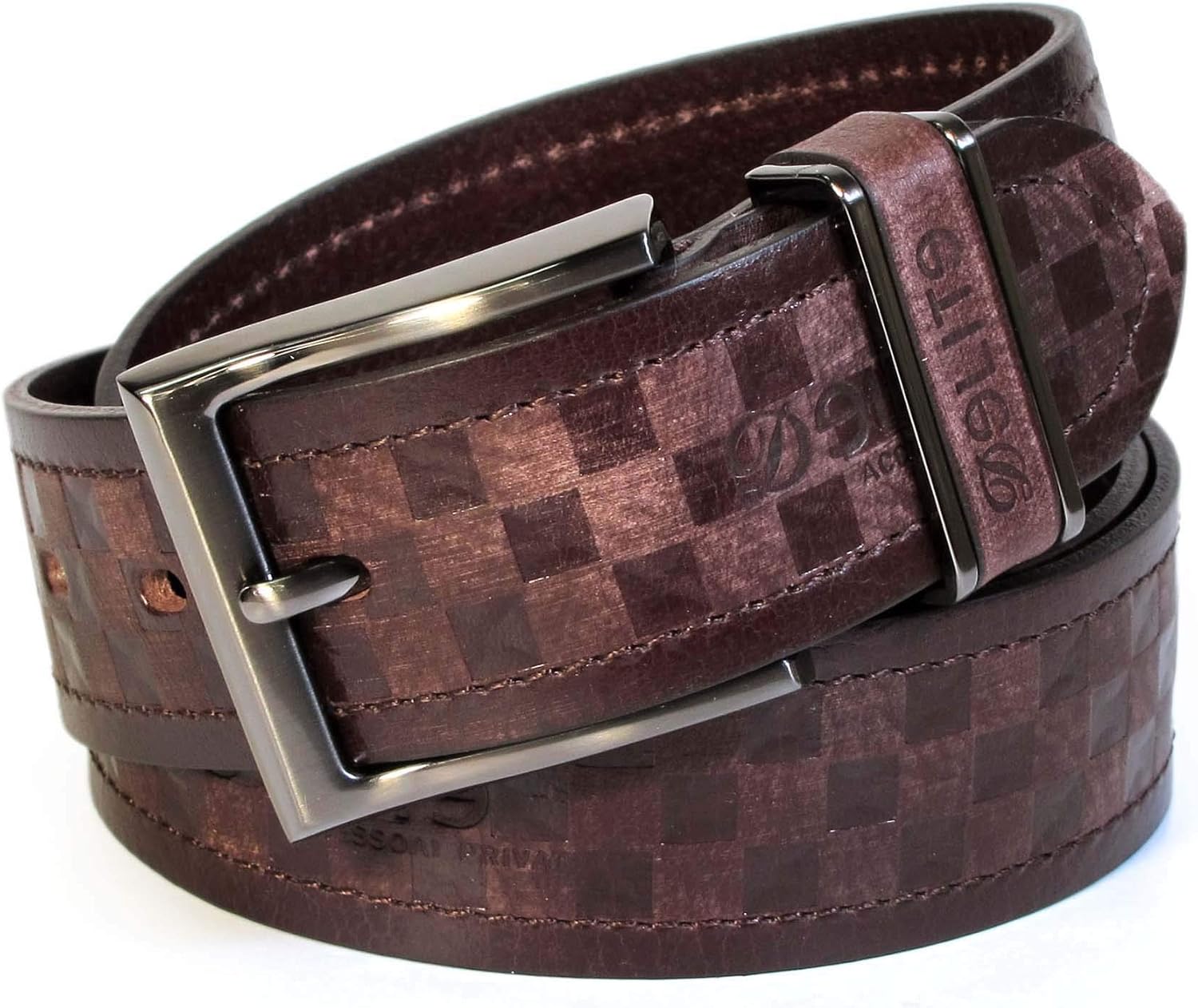 (TW0-141) - Cinturón para mujer, 100% piel auténtica, color negro, café ...