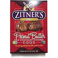 Amazon.com : Zitner's Peanut Butter Chocolate Covered Eggs, 9 oz ...