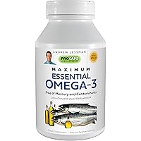 Amazon.com: ANDREW LESSMAN Maximum Essential Omega-3 Unflavored 30 ...