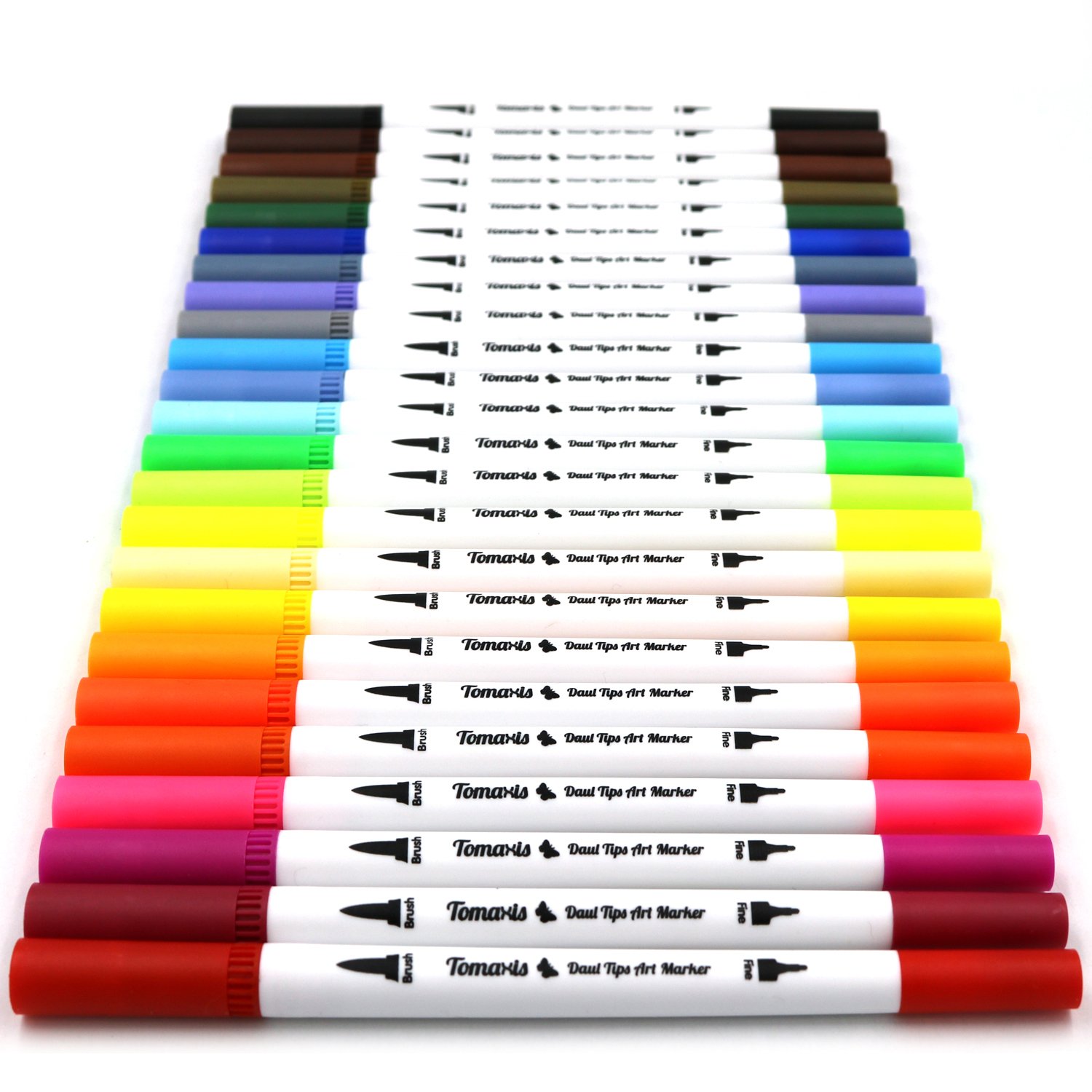 Mua Tomaxis Dual Tip Brush Pens Adult Colouring Pens Felt tips ...