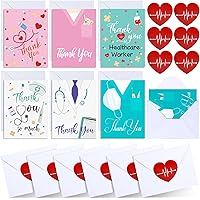 Amazon.com : Jutom 60 Sets Nurse Graduation Appreciate Gift Card Thank ...