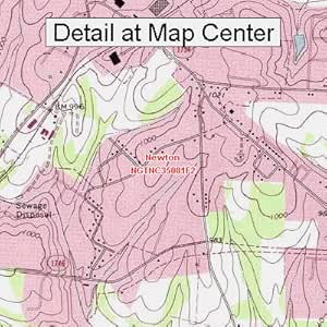 Amazon.com : USGS Topographic Quadrangle Map - Newton, North Carolina ...