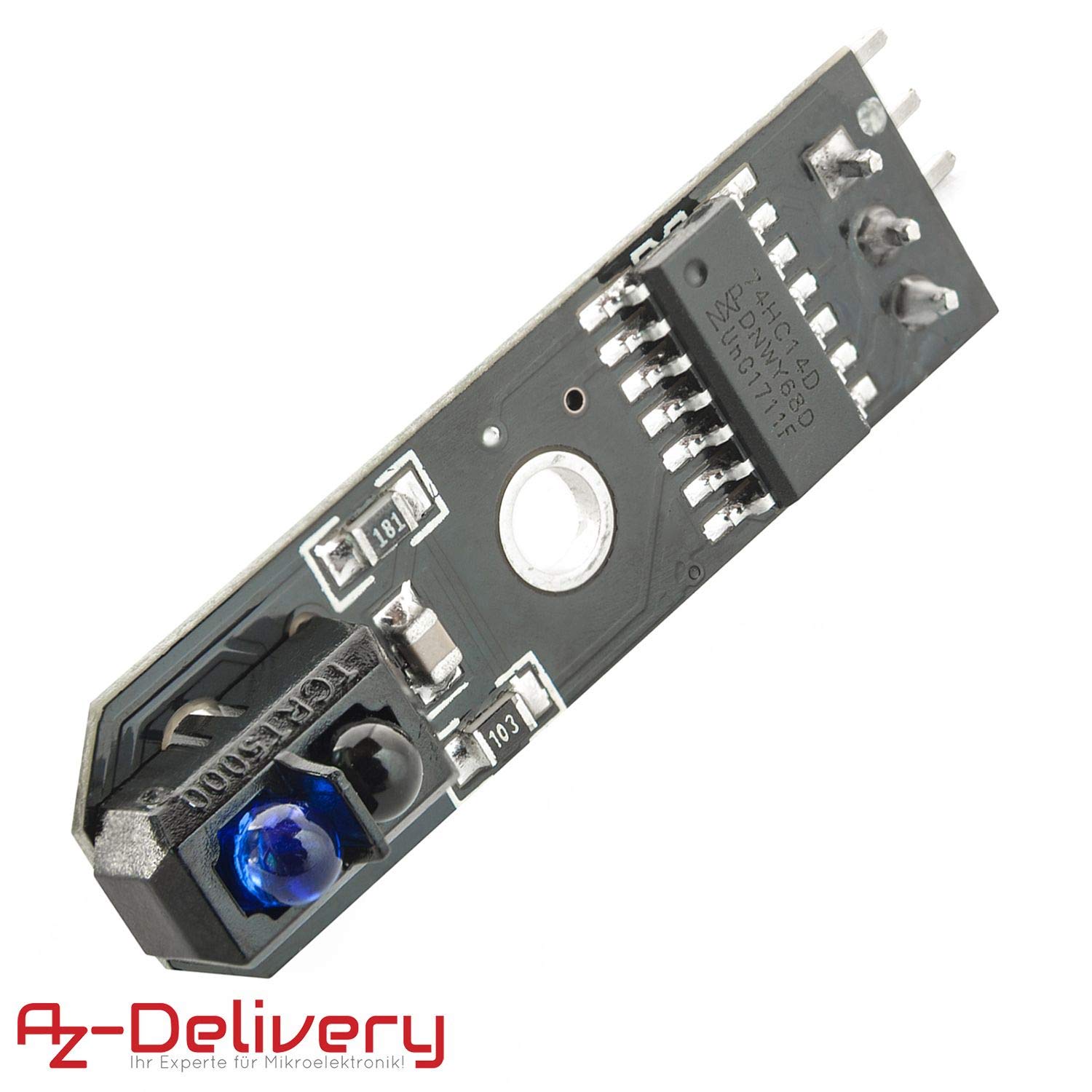 AZDelivery 3 x TCRT5000 E2A3 1-Channel Smart Car IR Infrared Line ...