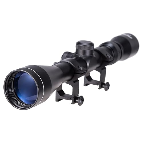 PINTY 3-9x40 Rifle Scope with Red/Green Illuminated Reticle ...