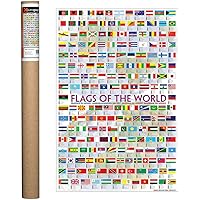 Amazon.com: EuroGraphics Flags of The World Poster, 36 x 24 inch ...