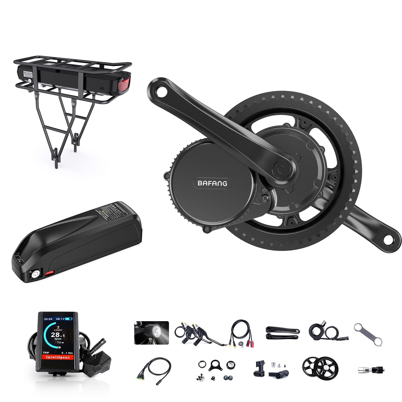 Mua BAFANG BBS02B 48V 750W Ebike Motor with LCD Display 8fun Mid Drive ...