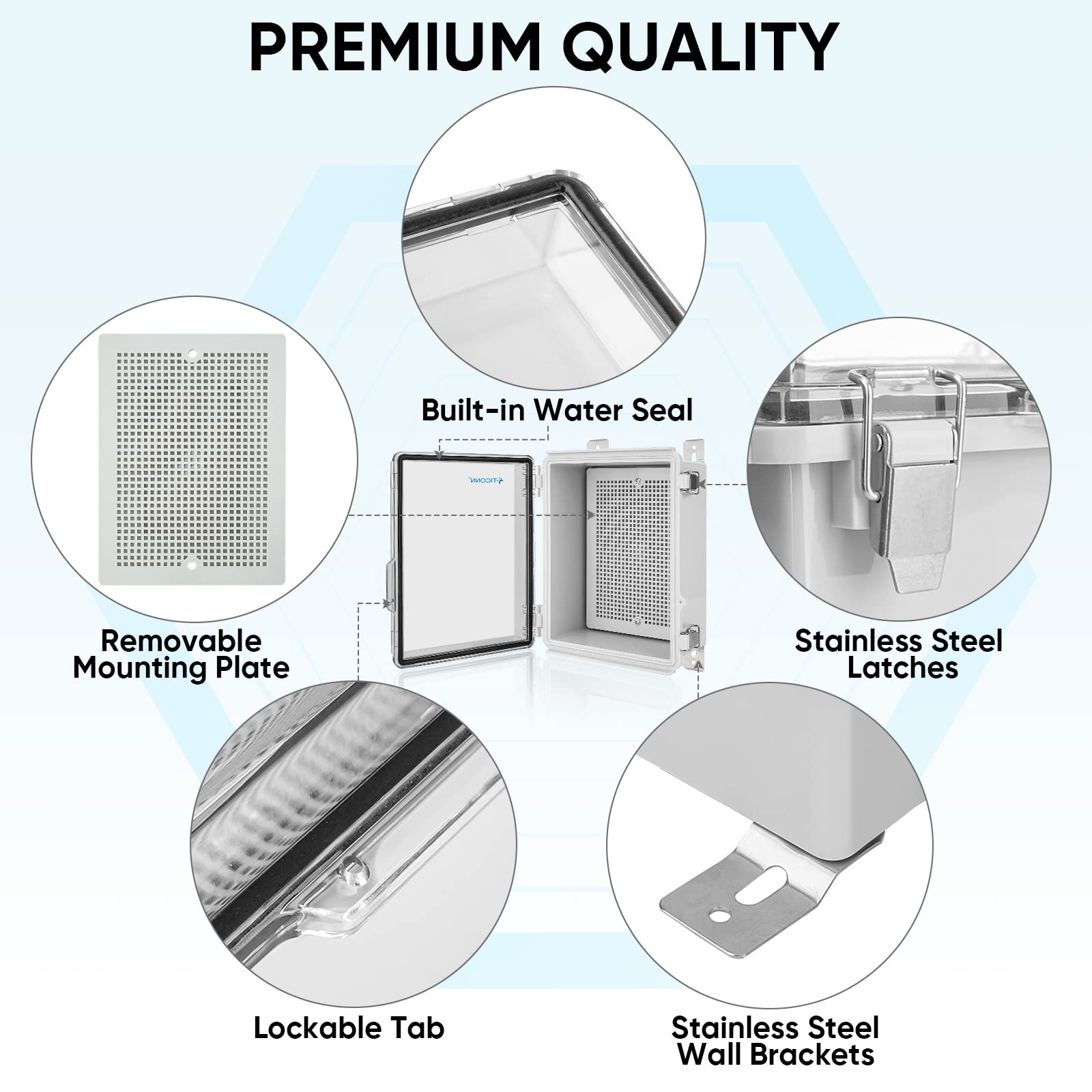 Mua TICONN Waterproof Electrical Junction Box IP67 ABS Plastic ...