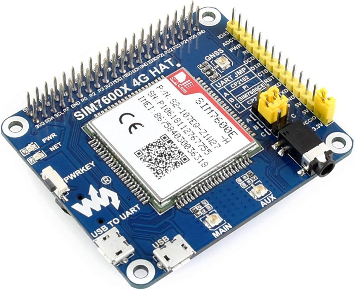 IBest 4G / 3G / 2G / GSM/GPRS/GNSS HAT for Raspberry Pi, Based on ...