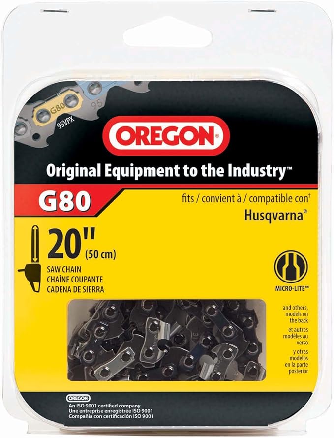 Amazon.com: Oregon G80 SpeedCut 20-Inch Chainsaw Chain, Fits Husqvarna ...
