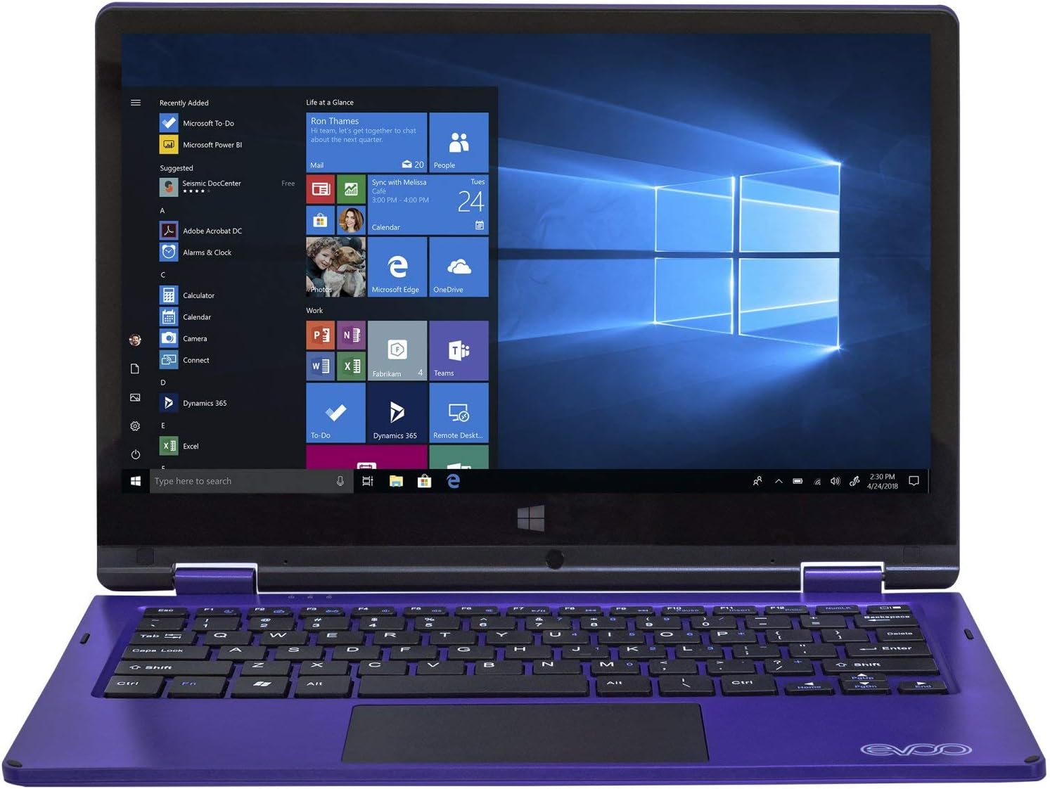 EVOO 11.6" Convertible visualización Táctil Laptop, Windows 10.2GB ...