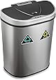 NETTA 70L Recycling Sensor Bin, With 2 Recycling Sections, Motorised ...