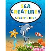 Under the Sea Coloring Book for Kids: Kawaii Sea Creatures Coloring ...