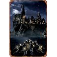 Amazon.com : Hogwarts boats Movie Poster Metal Tin Sign Wall Decor ...