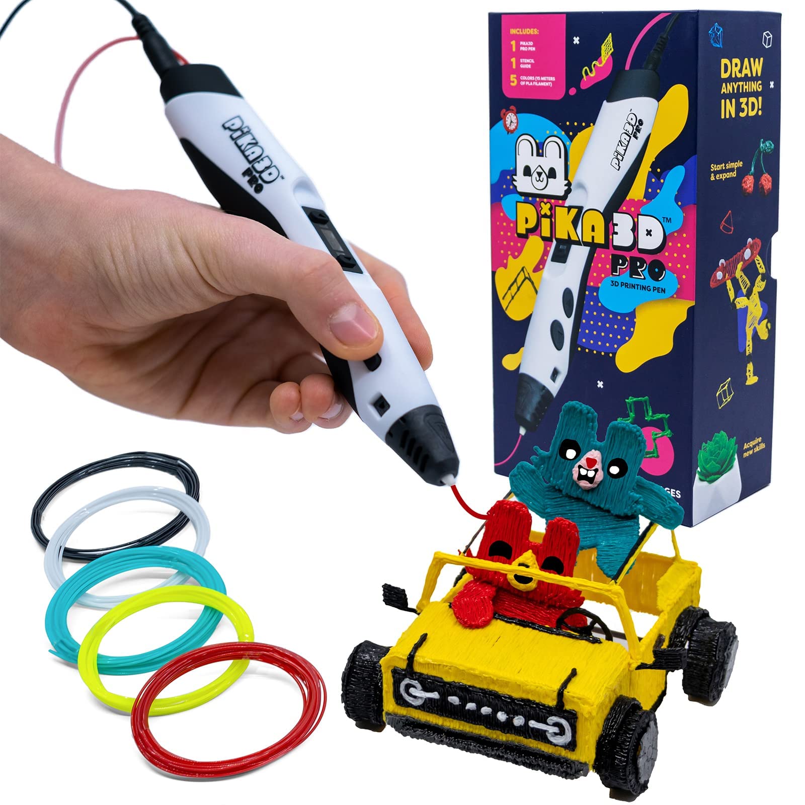 Mua PIKA3D PRO 3D Printing Pen - Includes 3D Pen, 5 Colors of PLA ...