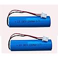 Amazon.com: FORCETEK DATA 2-Pack ICR18650 3.7V 2200MAh Li-ion Rechargeable Battery with JST-XH 2 ...