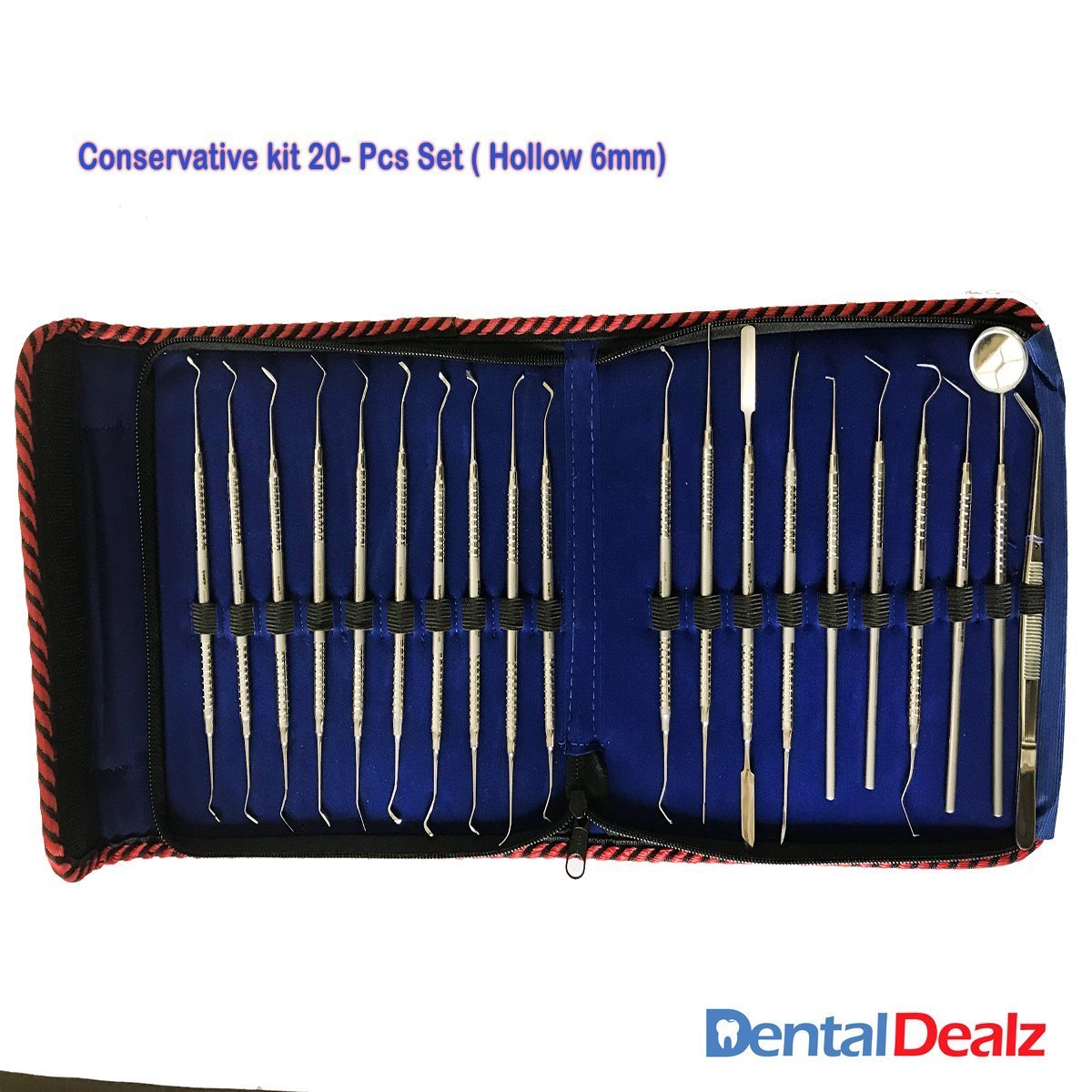 SS White Dental Conservative Kit Of 20 Instruments (Hollow Handle 6 Mm ...