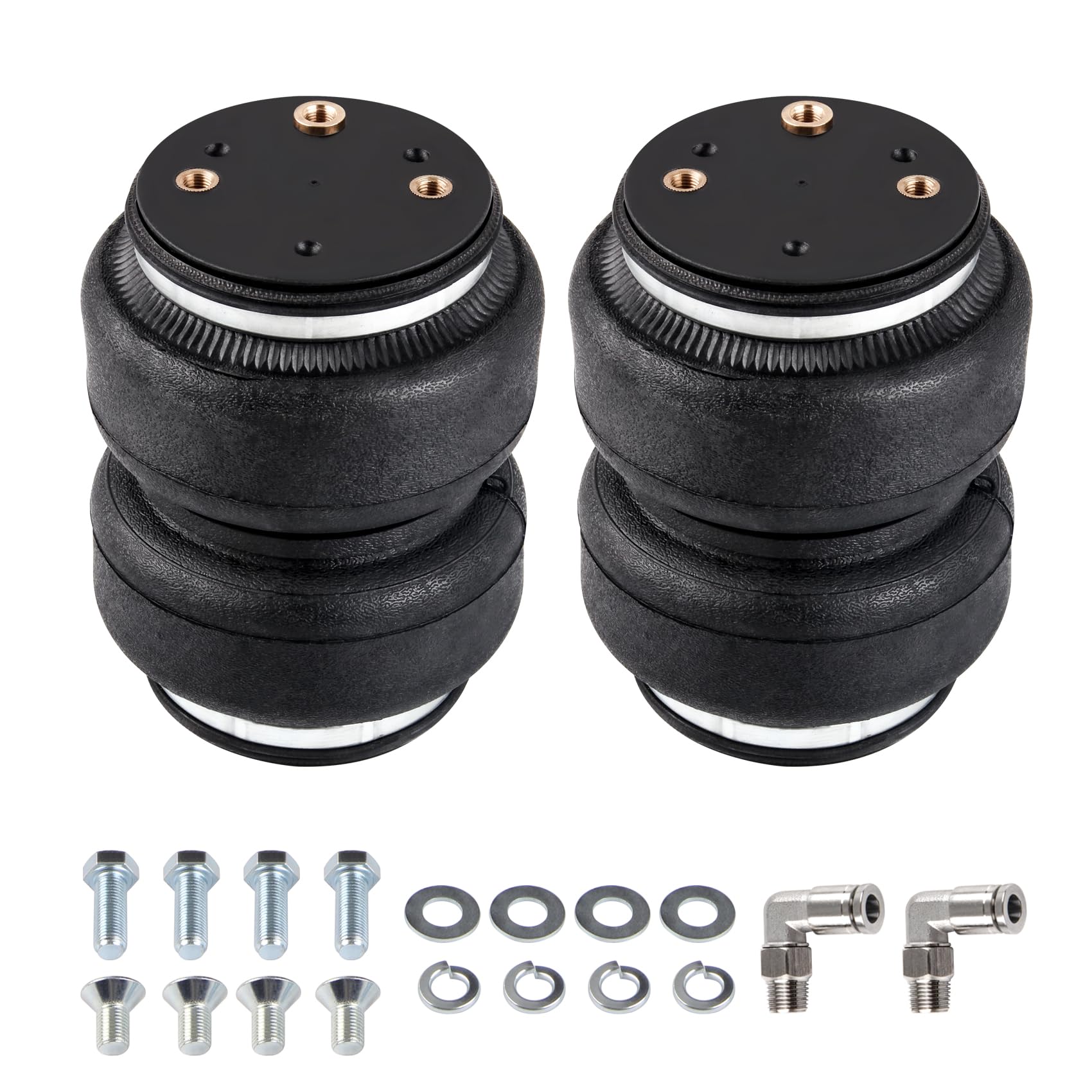 2PCS Universal Air Suspension Spring Double Bellow Compatible with 2011 ...