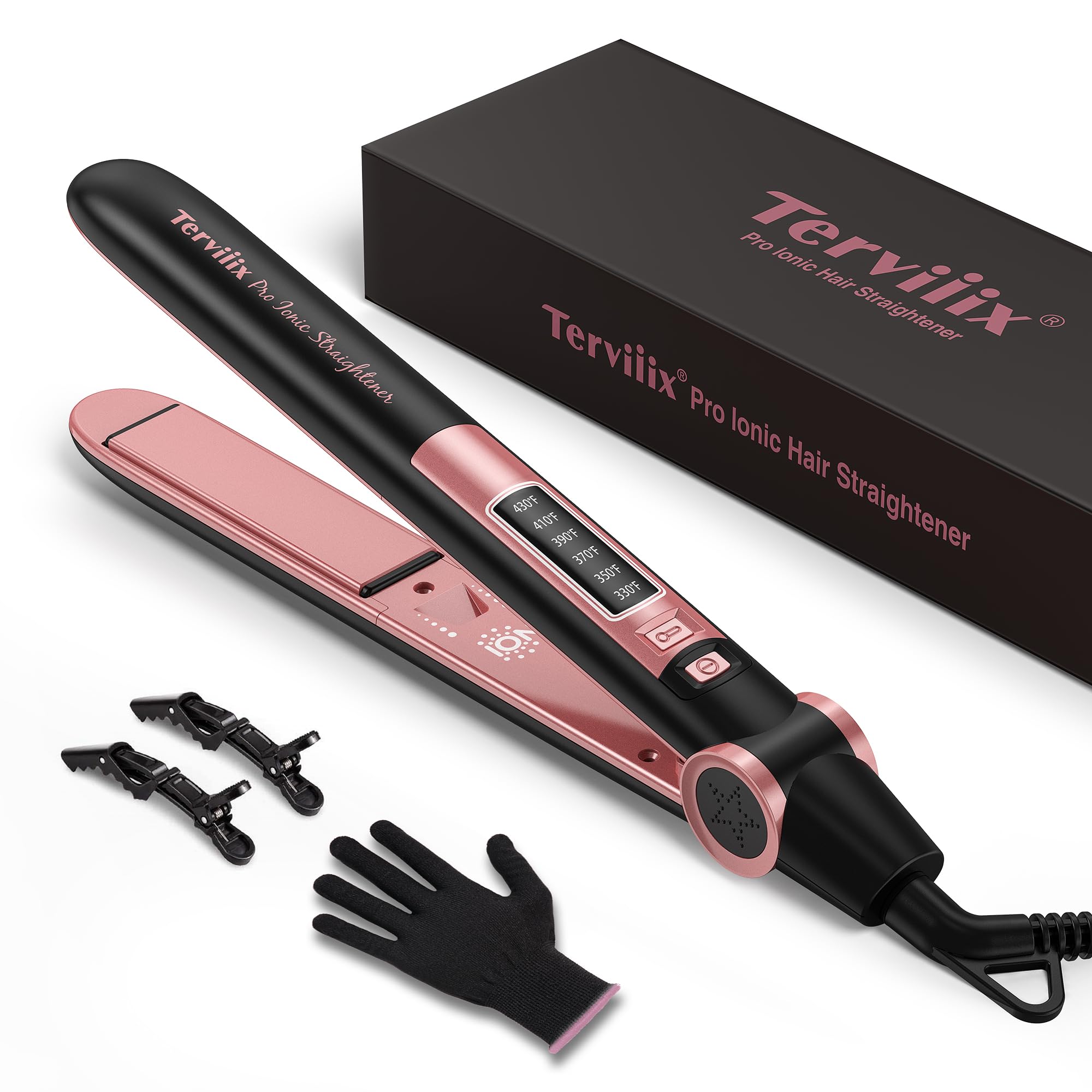 Mua Terviiix Salon Flat Iron Hair Straighteners Creates Silky Smooth ...