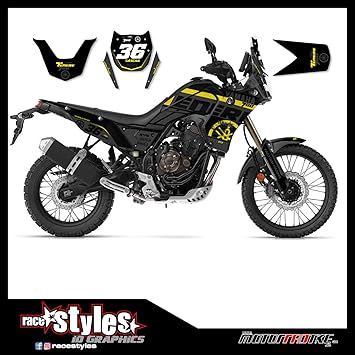 Amazon.fr : Autocollant race-styles pour Yamaha Tenere 700 Black ...