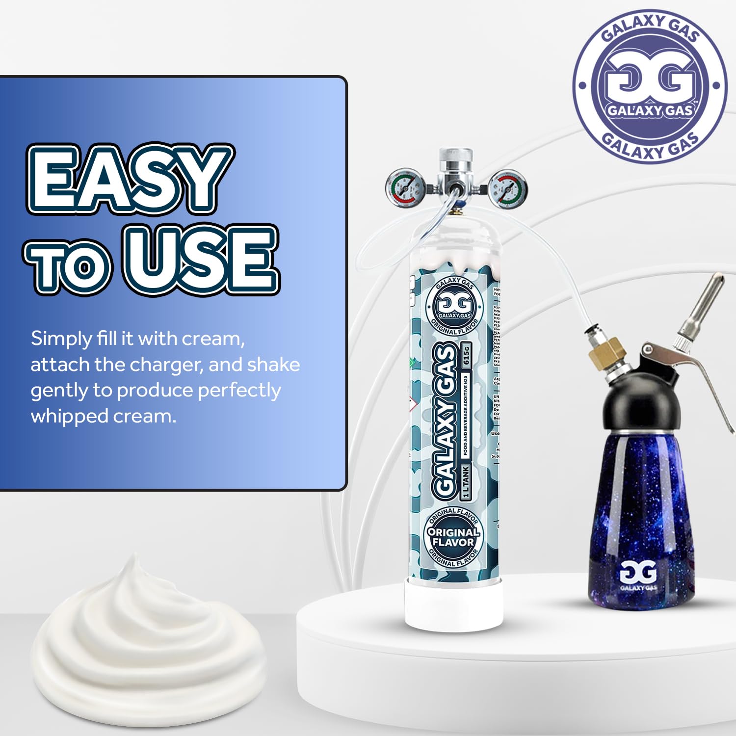Mua Galaxy Gas Galaxy Color Whipped Cream Dispenser, Half Pint Aluminum ...
