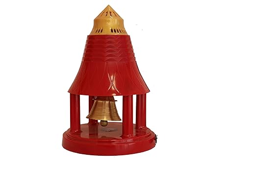 Buy R&R Spirituals ABS Automatic Pooja Bell with Adapter (Magenta ...