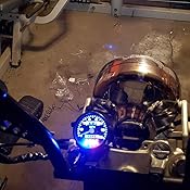 Amazon.com: 2.5" Black Mini Speedometer w/ Black Face & LED Indicator ...