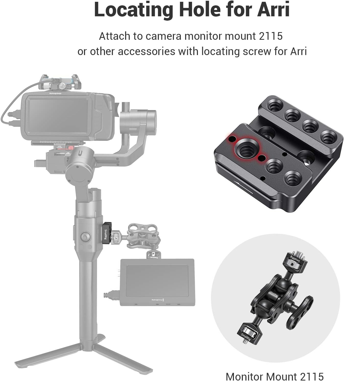 （New Version）SMALLRIG Mounting Plate for DJI RS/RSC/ RS2/ RSC2 Gimbal ...
