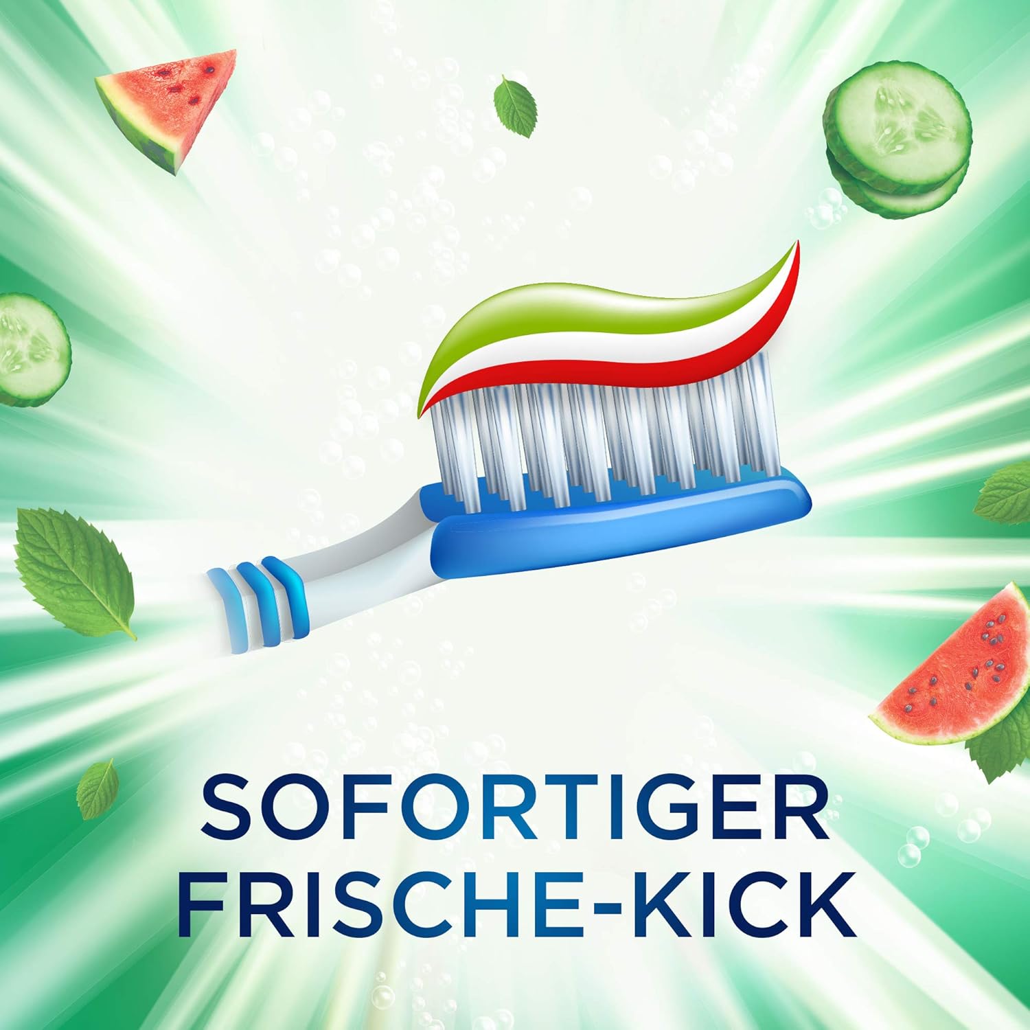 Odol-med 3 Senses Refreshing Watermelon, Cucumber & Mint Toothpaste, 75 ...