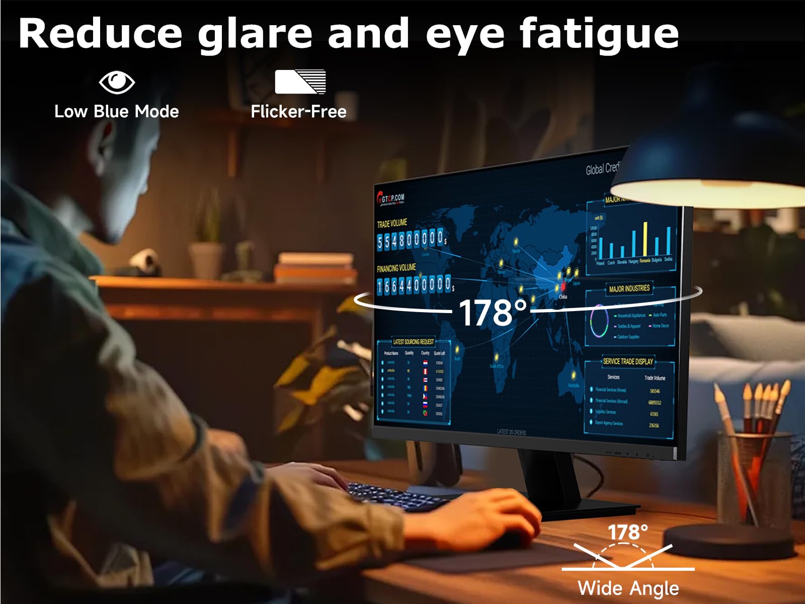 Mua 24 Inch Monitor,FHD 1080P 100Hz Computer Monitor for Gaming ...