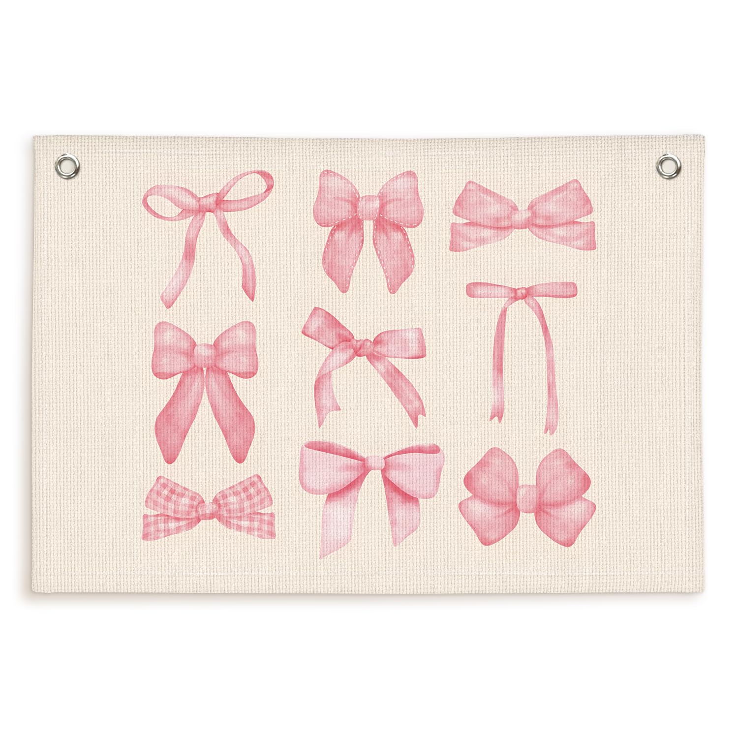 Lacama Coquette Flags for Bedroom,Pink Bow Preppy Flags for Bedroom ...