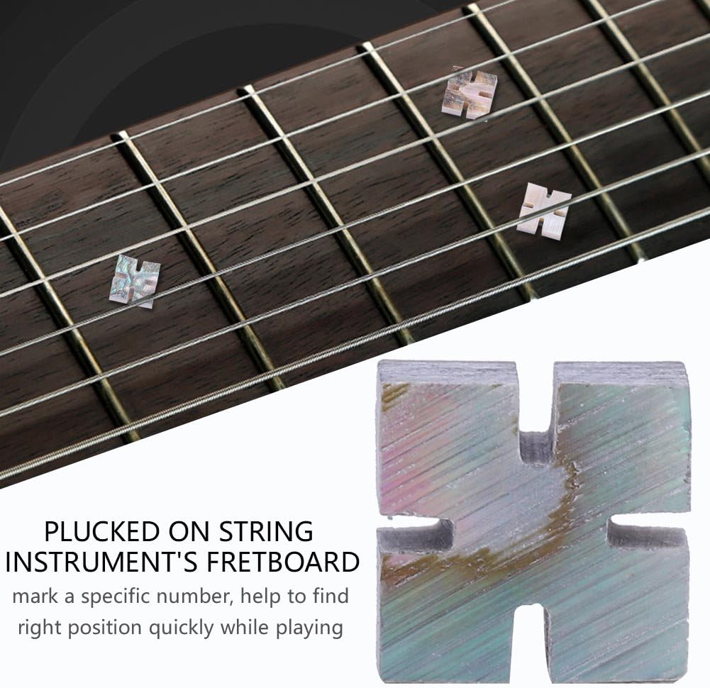 Fretboard Inlay Dots, 10 Pieces Square Inlay Set Fretboard Dots DIY ...