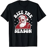Amazon.com: Rizz The Season Funny Christmas Rizzmas Santa Claus Rizzler ...