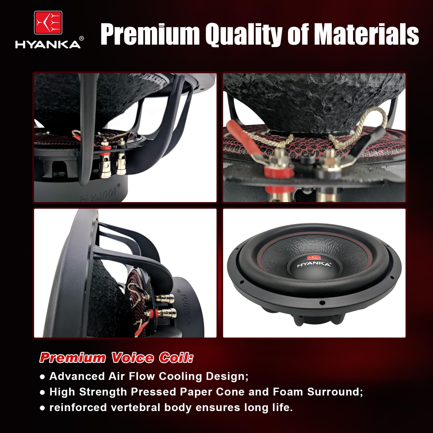 Mua H YANKA BSF-10-4 10 Inch Subwoofer - 1000W MAX Power 10 Inch, Black ...