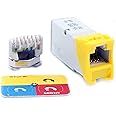 Amazon.com: Siemon Z6A-05 ZMAX Hybrid CAT6A Modular Jack, UTP, RJ45 ...