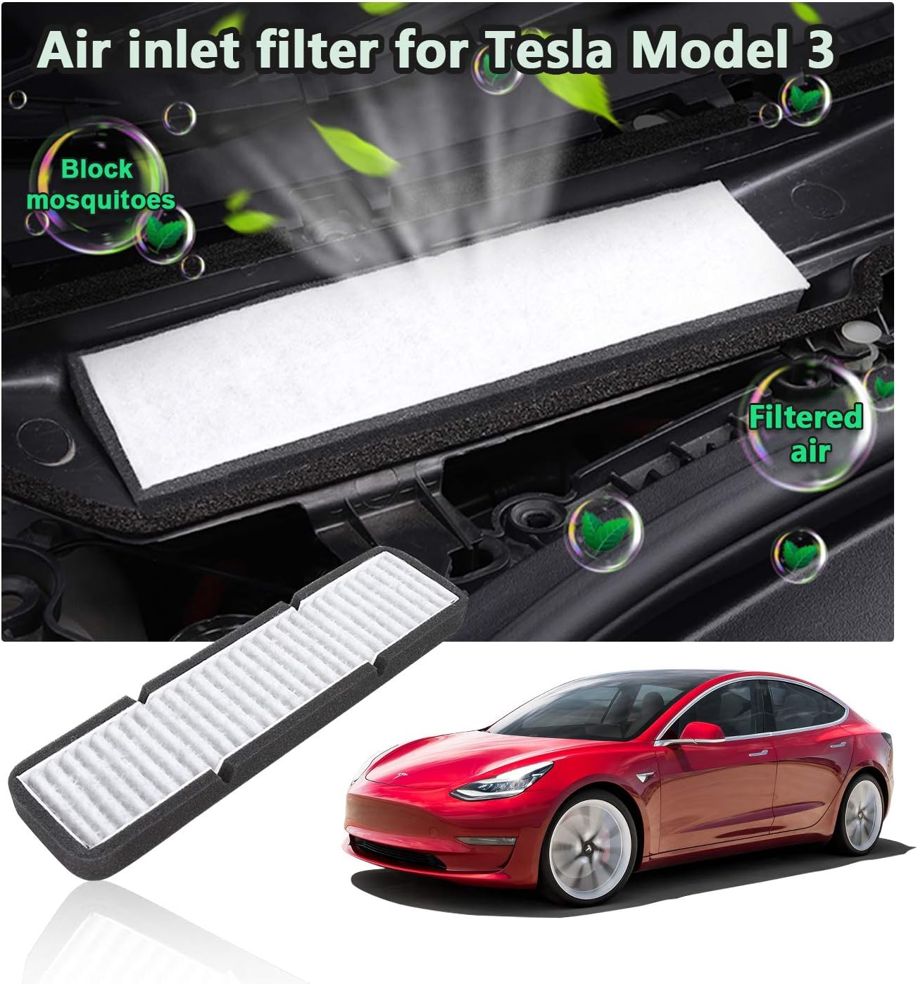 LFOPPT Air Intake Filter Model 3 Air Conditioner Air Filter Replaceable ...