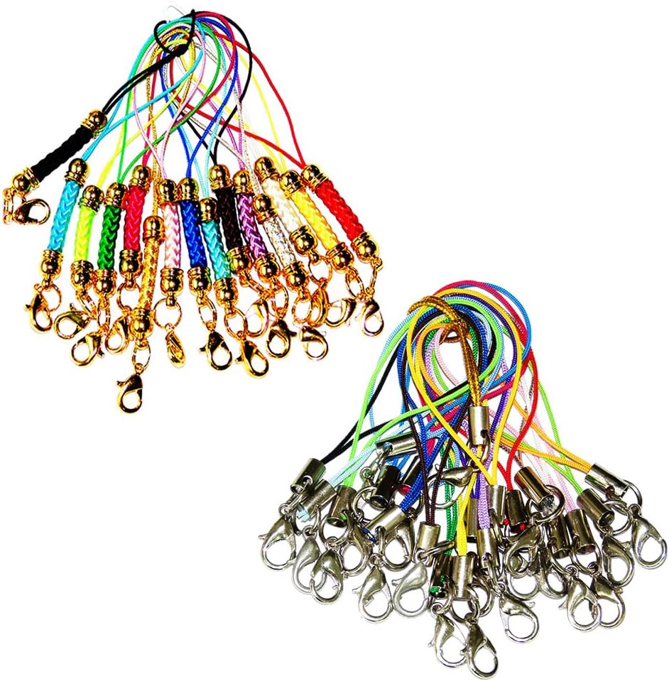 Lontenrea 15pcs Lanyard Cord Lobster Clasp + 20pcs Cell Phone Lanyard ...