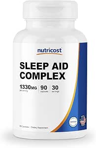 Amazon.com: Nutricost Sleep Aid Complex 1330mg Serving (90 Capsules ...