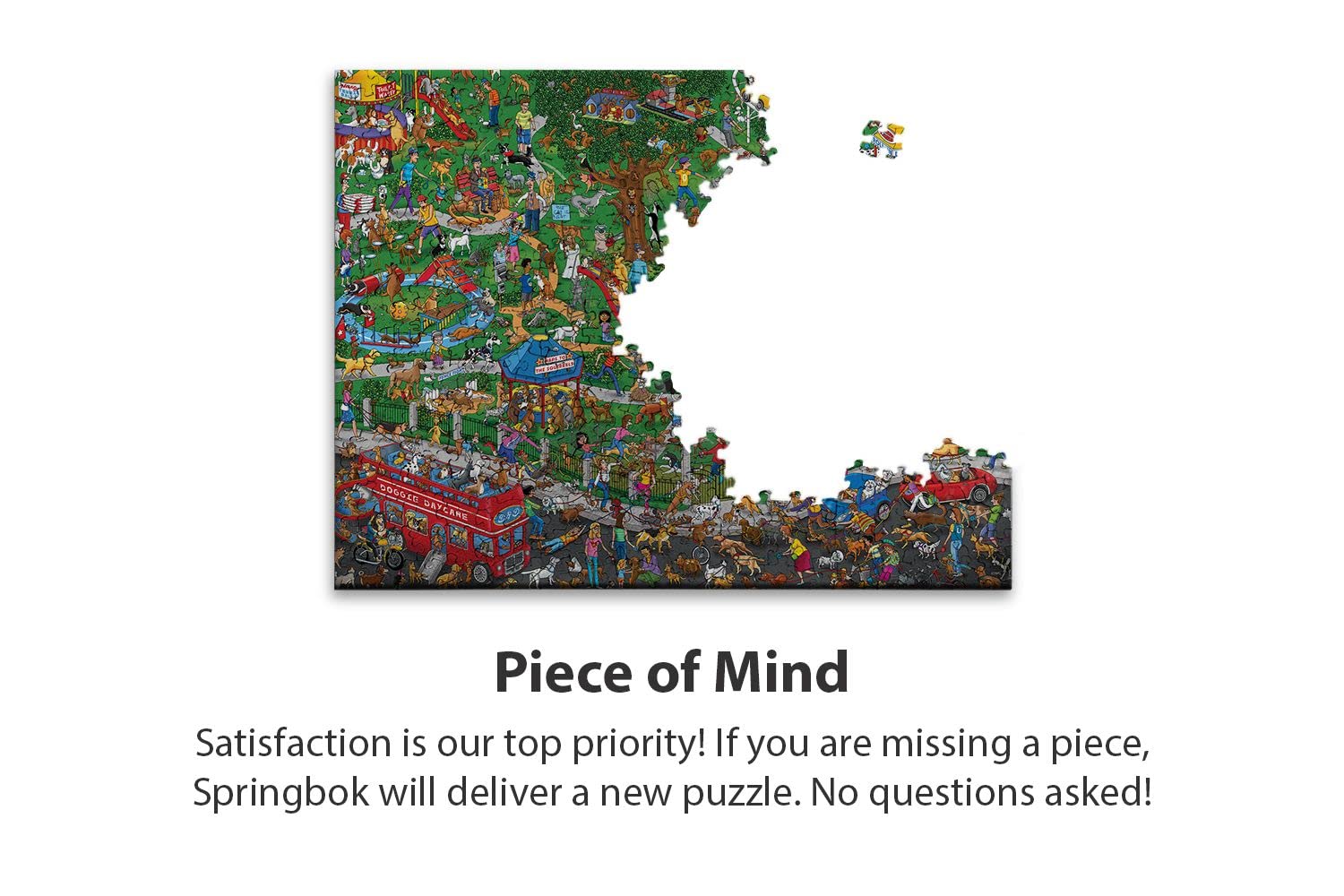 Mua Springbok - The Dog Park - 500 Piece Jigsaw Puzzle- Cartoon ...