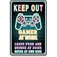 Amazon.com: Keep Out Gamer at Work Sign - Cool Waterproof and Rust ...