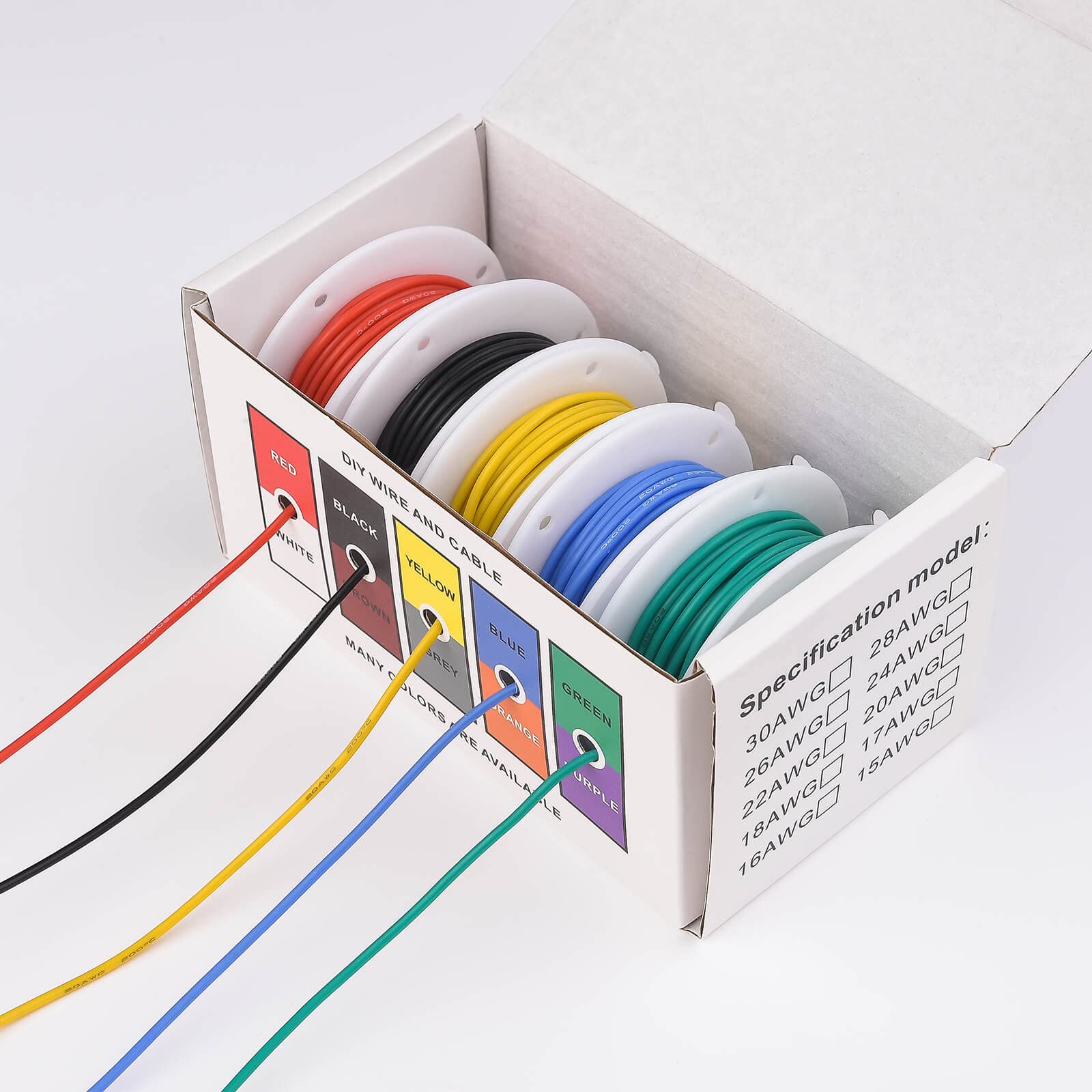 Mua 20AWG Electric Wire Flexible Silicone Wires 20 Gauge Stranded ...