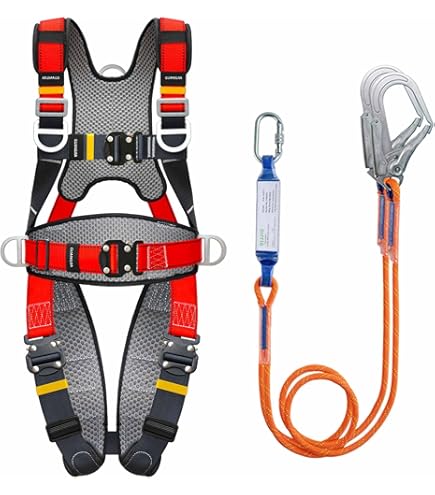 Harness For Men Work Full Body Safety Harness Tool Fall Protection ...