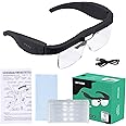 Amazon.com: YOCTOSUN Magnifying Glasses with Light, Headband Magnifier with 3 LED Lights and 5 ...