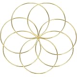 Aboat Set of 6 Dream Catcher Metal Rings, Macrame Ring for Dream ...