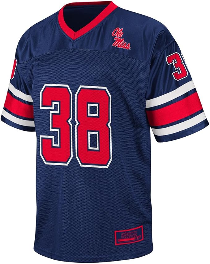Amazon.com : NCAA Ole Miss Rebels Stadium Football Jersey, Navy, XX ...